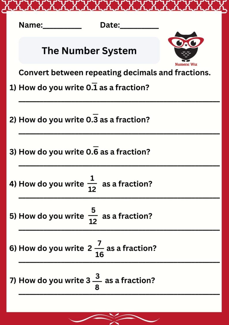 Convert between repeating decimals & fractions - Numericwiz