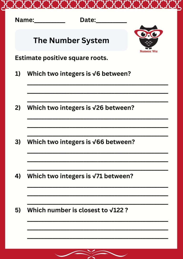 Estimate positive square roots. - Numericwiz
