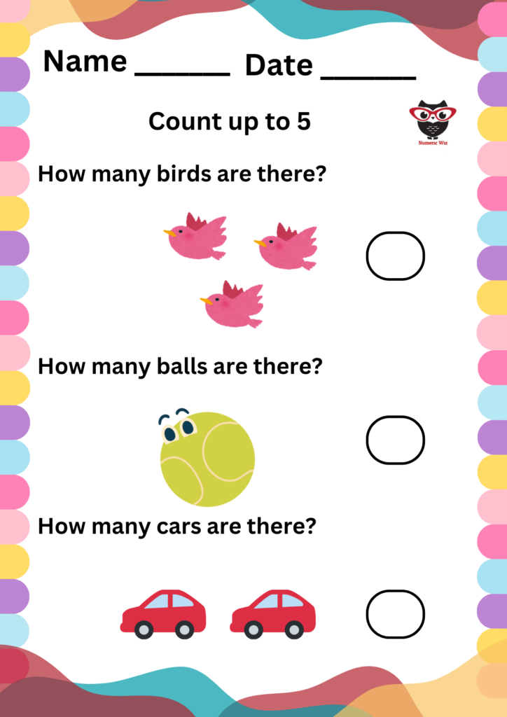Counting Up to 5: A Fun and Colorful Journey! - Numericwiz
